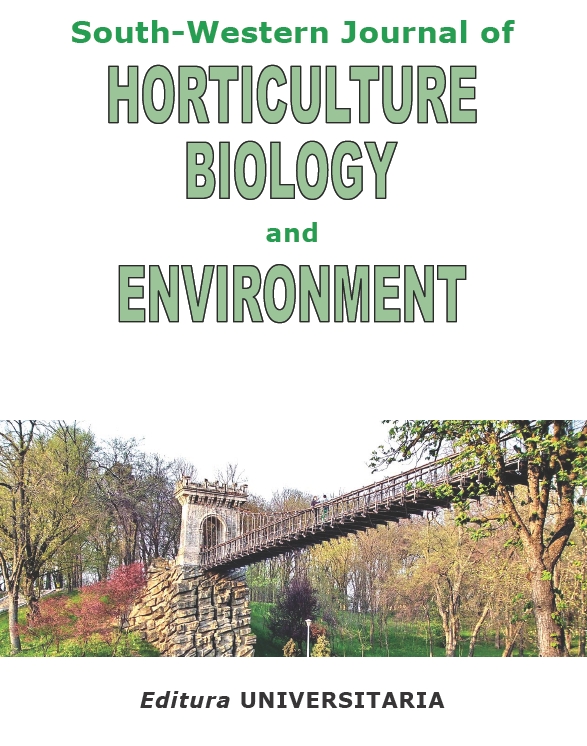 South-Western Journal of Horticulture, Biology and Environment